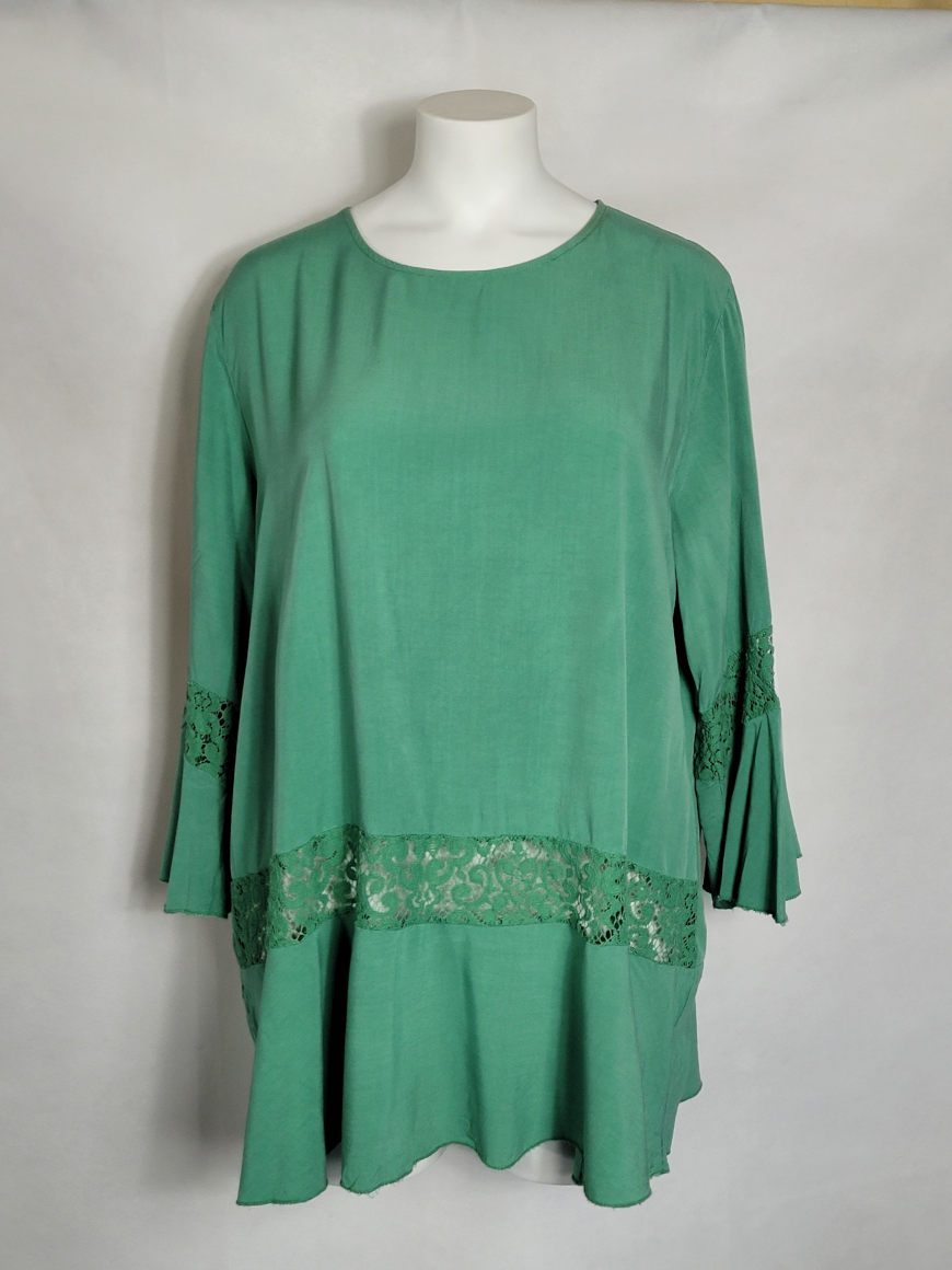 Tunique colorée femme grande taille col rond - Caprices de madeleine