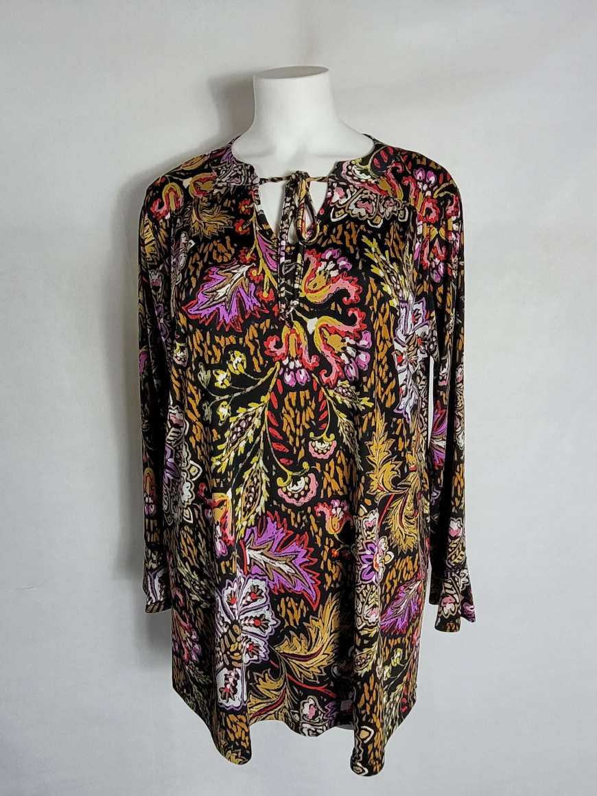 Tunique colorée baroque femme grande taille - Caprices de madeleine