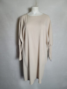 Robe confortable beige femme grande taille - Caprices de madeleine