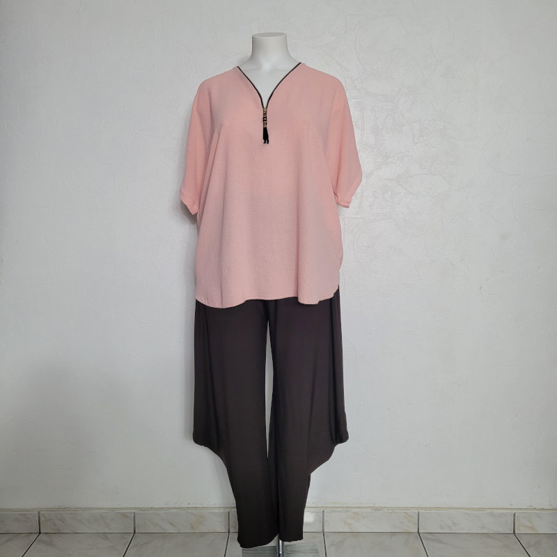 ensemble pantalon grande taille femme | Mode femme ronde