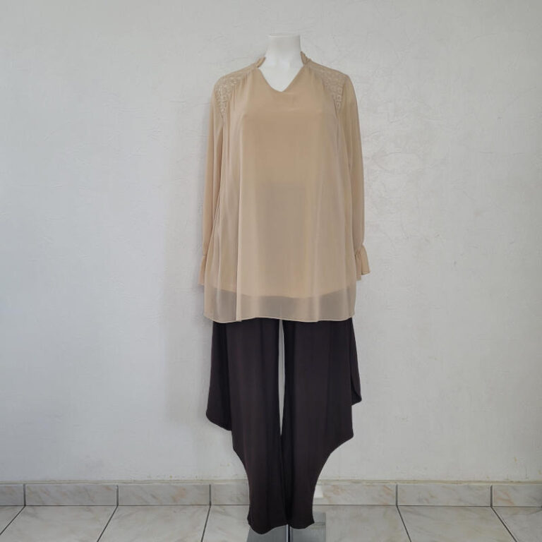 Ensemble pantalon tunique mariage | Grande Taille Femme